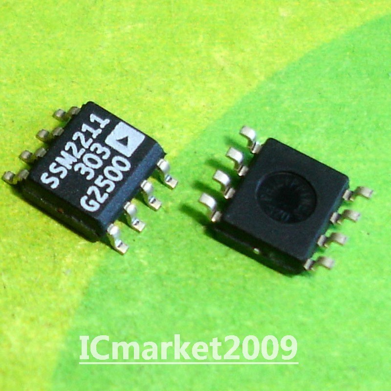 10 PCS SSM2211S SOP-8 SSM2211 Low Distortion 1.5 Watt Audio Power ...