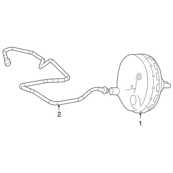 2007 - 2013 MERCEDES-BENZ ML W164 BRAKE BOOSTER HOSE LINE LHD ...