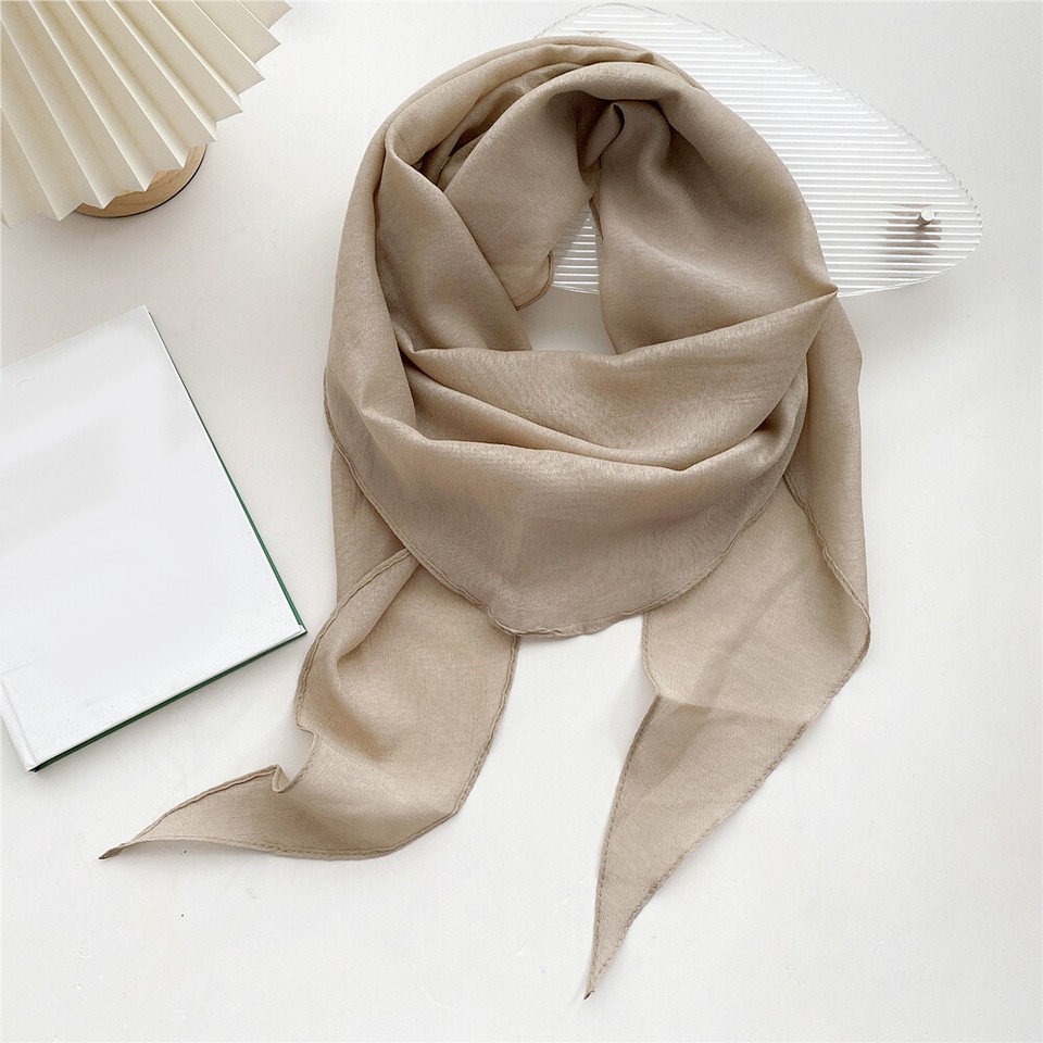 50*175cm Solid Color Scarf Women's Neck Scarf Fashion Shawls Wraps Soft ...