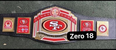 SF 49ERS Superbowl Championship NFL Football Wrestling Replica Belt 2mm ...