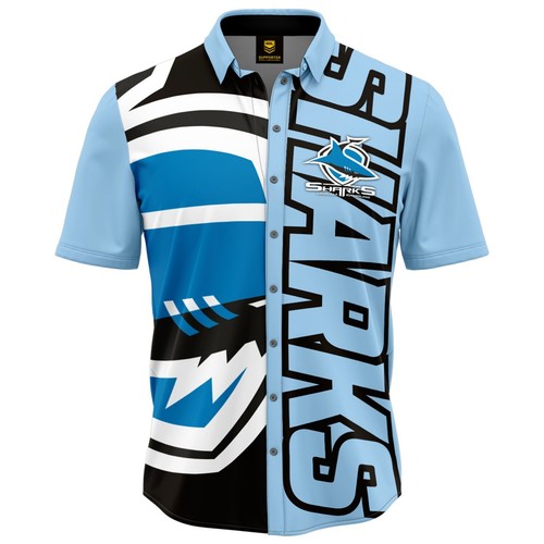 NRL 'Showtime' Party Shirt - Cronulla Sharks - Adult - Mens - Polo | eBay