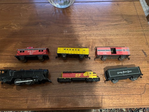 marx train set vintage diecast steam engine locmotive with tinder and ...