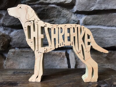 Chesapeake Bay Retriever Chessie Dog Wood Puzzle Toy NEW Hunting ...