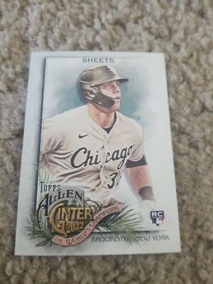 GAVIN SHEETS 2022 TOPPS ALLEN & GINTER CARD #195 CHICAGO WHITE SOX ...