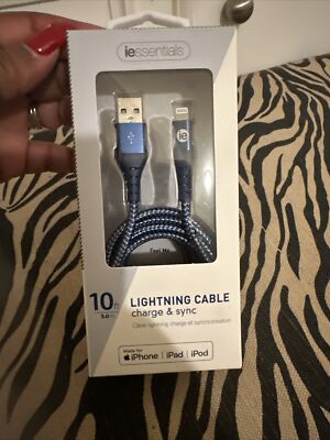 iessentials 10ft Cable Charger For iPhone, iPad, Ipod | eBay