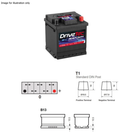 DriveTec Car Battery DM202 12V 42Ah 360A B13 3 Years Warranty T1 ...