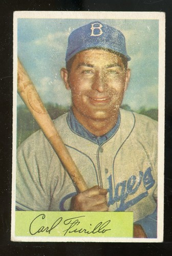 1954 Bowman #122 Carl Furillo Baseball Card Ab-2183 | eBay