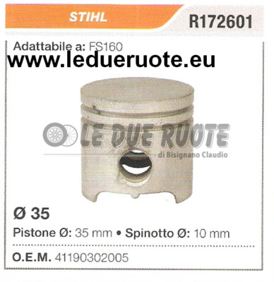41190302001 Complete Piston Stihl FS160 Brush Cutter Ø 35 Pin 10 | eBay