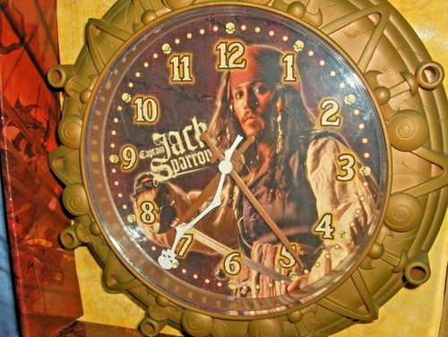 PIRATES OF THE CARIBBEAN "AT WORLD'S END" WALL CLOCK - JACK SPARROW ...
