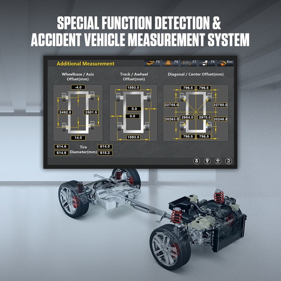 AUTOOL 3D Wheel Alignment Machine Tire Aligner System Alignment Fully ...