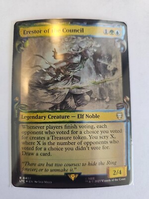 MTG FOIL Erestor of the Council, Commander Lord of the Rings #457 | eBay