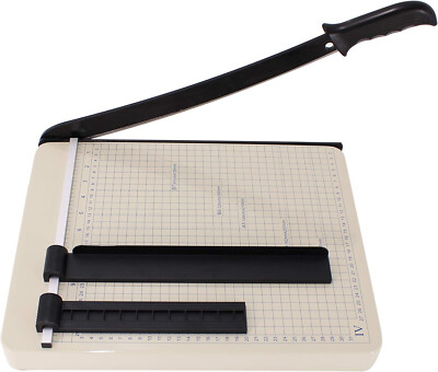 Paper Cutter 12" x 10" Metal Base Trimmer Scrap Booking Guillotine ...