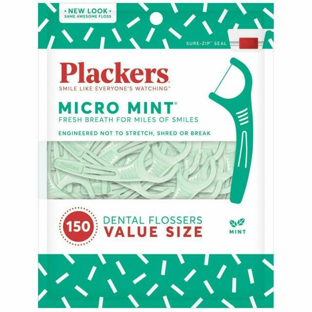Plackers Micro Mint Dental Floss Picks - 300 Count for sale online | eBay