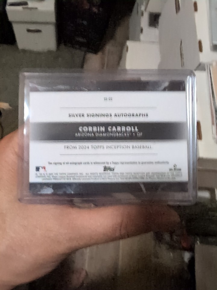 2024 Topps inception Baseball Corbin Carroll Silver Signing Auto 1/1 ...