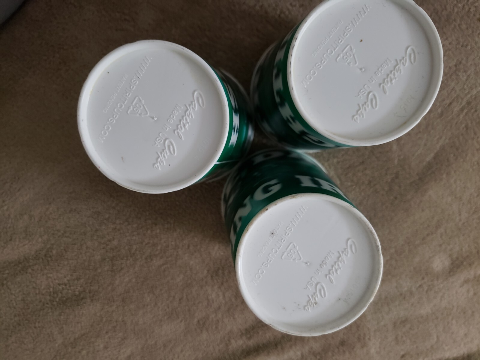 Set of 3 CAPITOL CUPS Notre Dame Fighting Irish, Football Plastic Cup ...