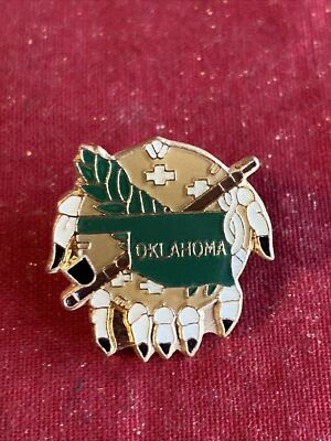 Vintage Gem Pins Oklahoma Native American Pin | eBay