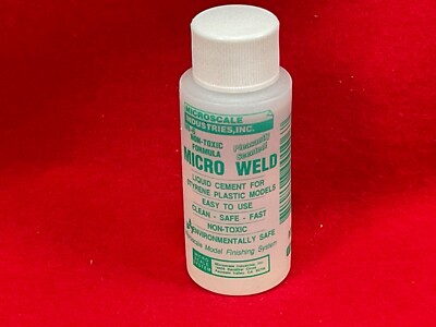 Microscale Industries MI6 MICRO WELD 1 oz cement for plastic styrene ...