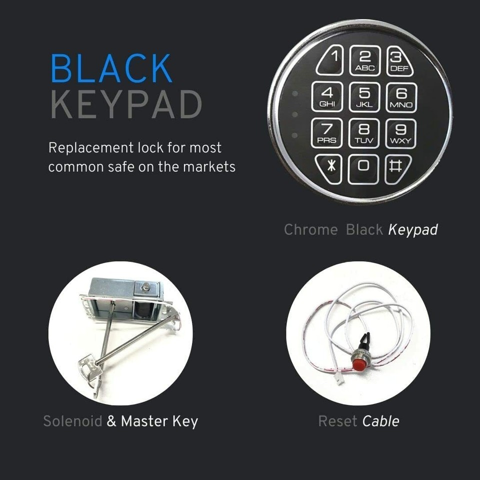 Solenoid Lock & 2 Override Keys | eBay