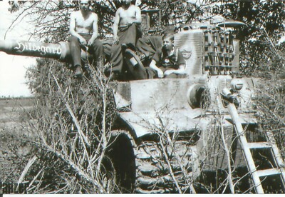 WW II - German Photo -- Tiger Tank & Crew | eBay