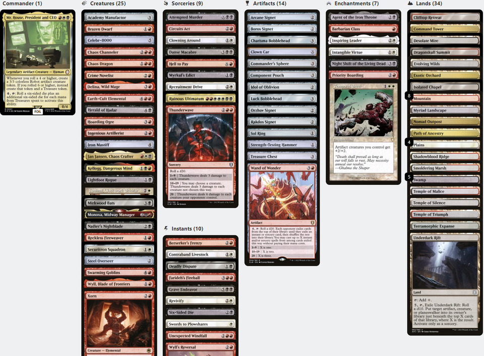 Mr. House, President and CEO DICE ROLLS TREASURE Fallout Magic ...