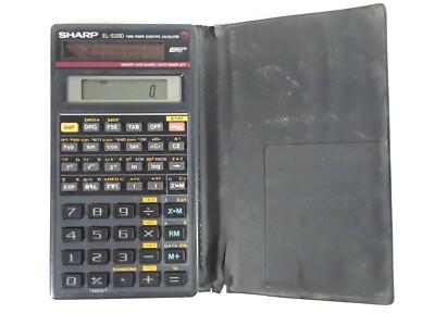 Sharp Twin Power Scientific Calculator EL-520D | eBay