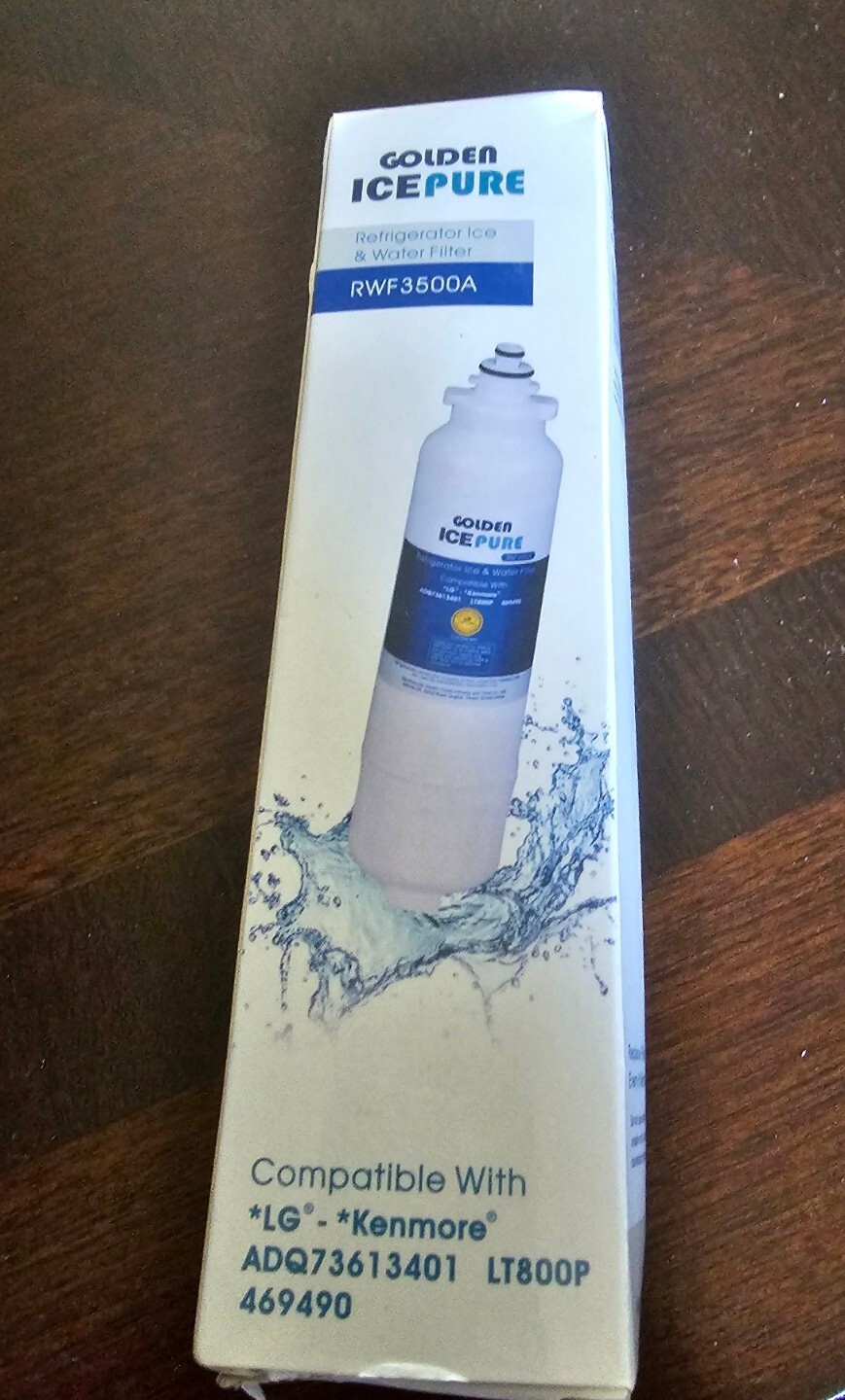 Golden ICE PURE Refrigerator Ice & Water Filter RWF3500A LG Kenmore ...