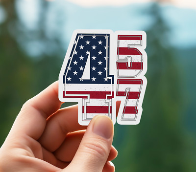 NEW - 45|47 Sticker - MAGA Trump 2024 Sticker Vinyl Sticker 3.2 x 3.5 ...