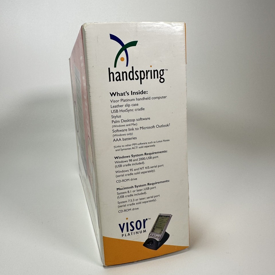 Handspring Visor Platinum 8mb Silver VGUC Complete And Tested - Free ...