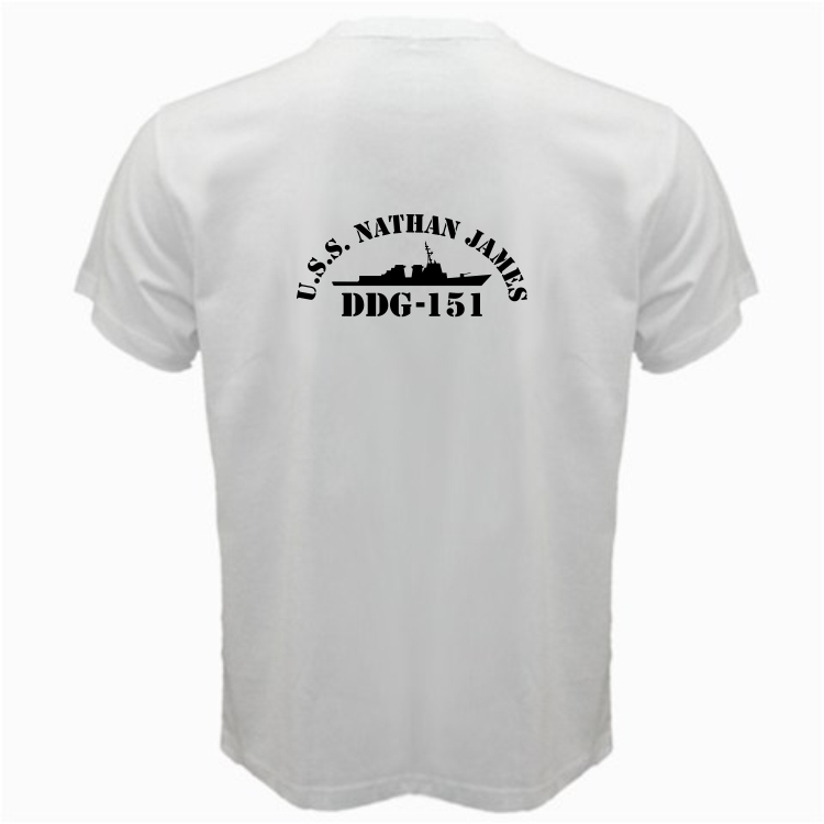 USS Nathan James DDG 151 Logo The Last Ship Film TV White T-shirt USA ...