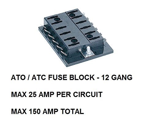 ATO / ATC Fuse Block 12 Gang - for Auto, RV, Boat | eBay