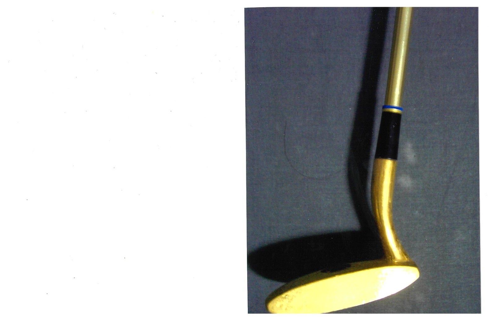 RH 24K GOLD PLATED MALLET PUTTER,ONE OWNER,WASHINGTON STATE APPLE LOGO ...