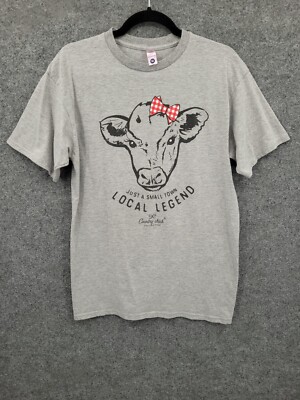 Country Chick Collection Shirt Womens Medium Short Sleeve Crew Neck ...