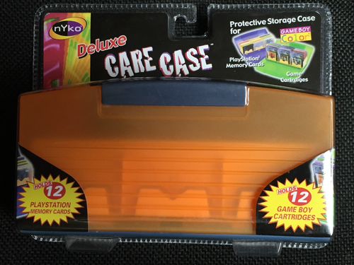 Nyko Deluxe Care Case Neon Orange Holds 12 PS1/2 Memory Cards or 12 ...