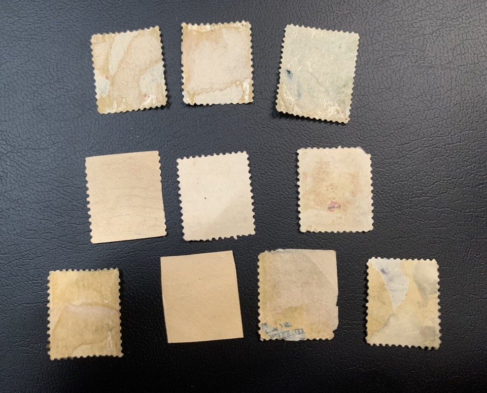 George Washington Lot of 10 Stamps 1, 2, 3 cents red, green, purple | eBay