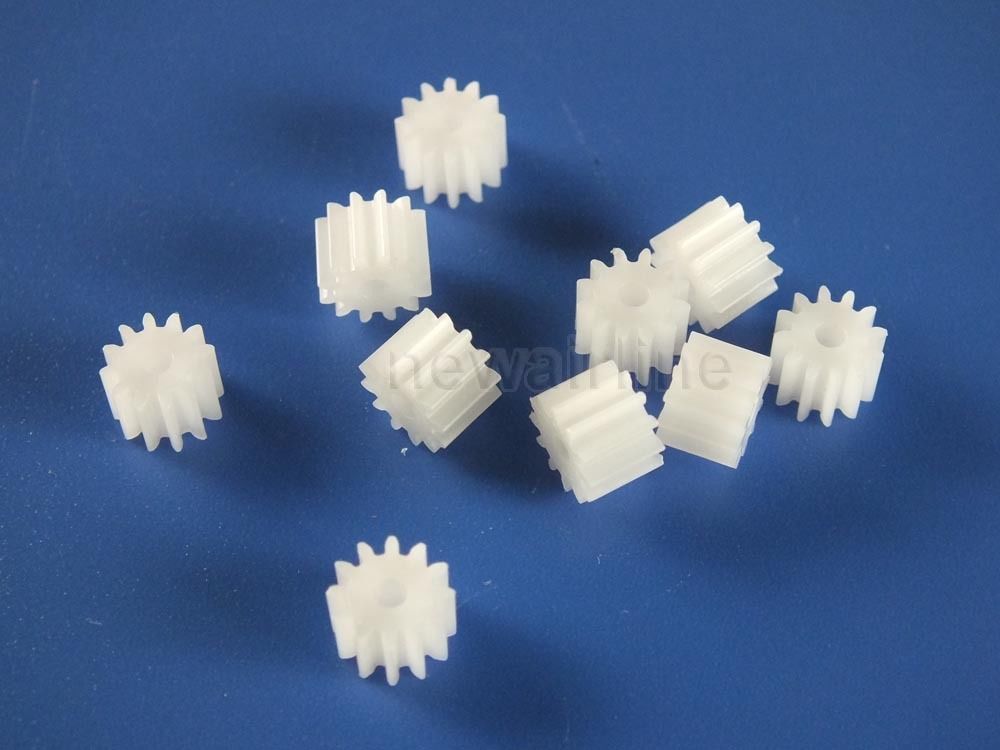 10pcs 8-11 Teeth 1.5mm or 2mm Aperture 0.5 Bevel Shaft Plastic Gear for ...