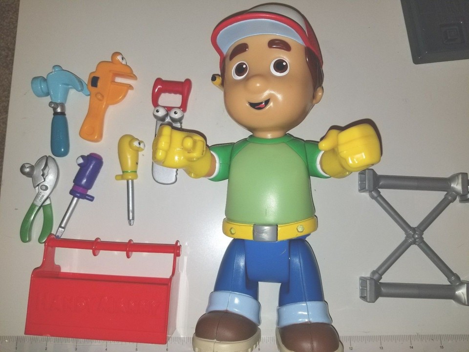 EUC HANDY MANNY LOT ~ LET'S GET TO WORK MANNY & REPAIR SHOP RETIRED ...