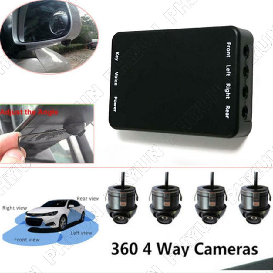 360 Degree Car Parking Panoramic View Rearview 4 Way Camera Control Box ...