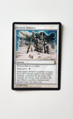 MTG Restore Balance / Time Spiral / Rare Regular NM Condition Card | eBay