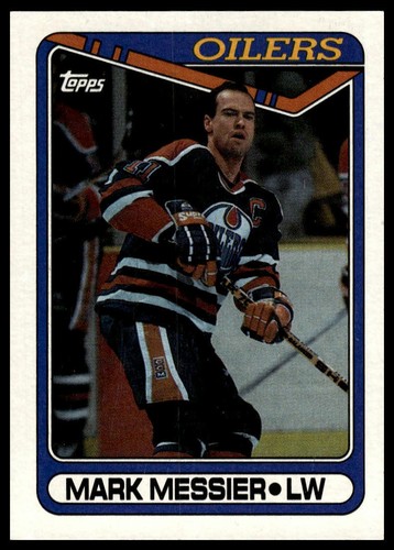 1990-91 Topps #130 Mark Messier Edmonton Oilers Hockey Card | eBay
