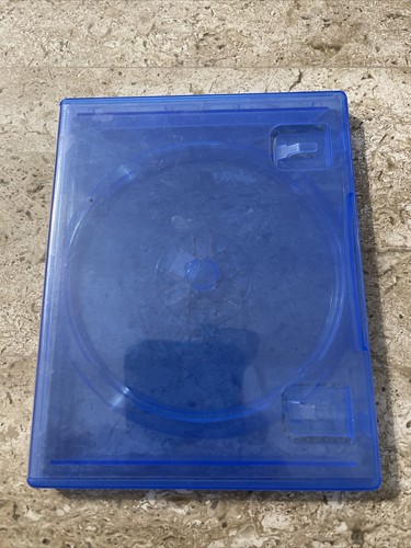 PlayStation PS4 PS5 Replacement Clear Blue Genuine Game Case READ ...