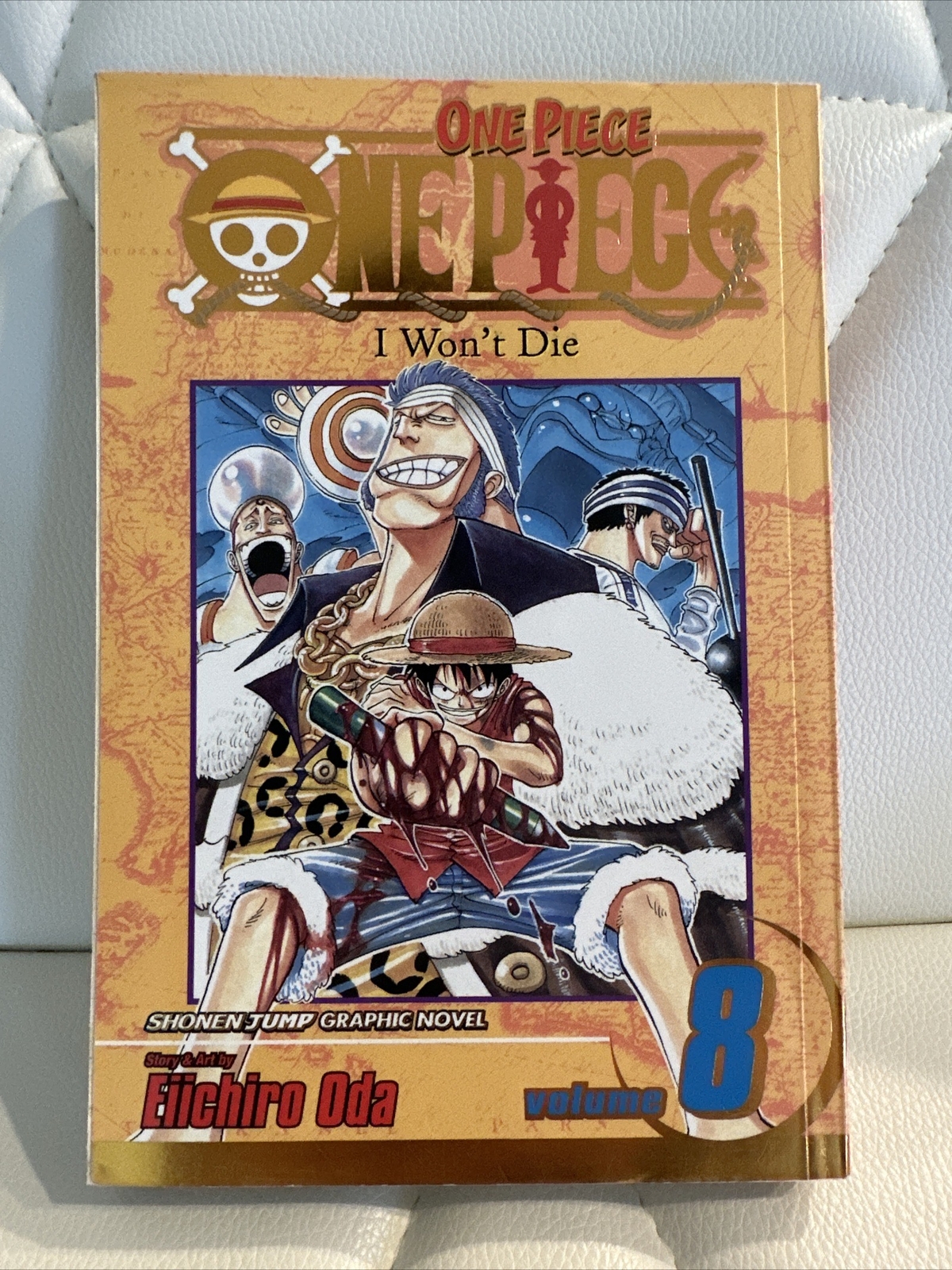 One Piece Volume 8 Gold Foil Manga English Eiichiro Oda Viz 2007 ...