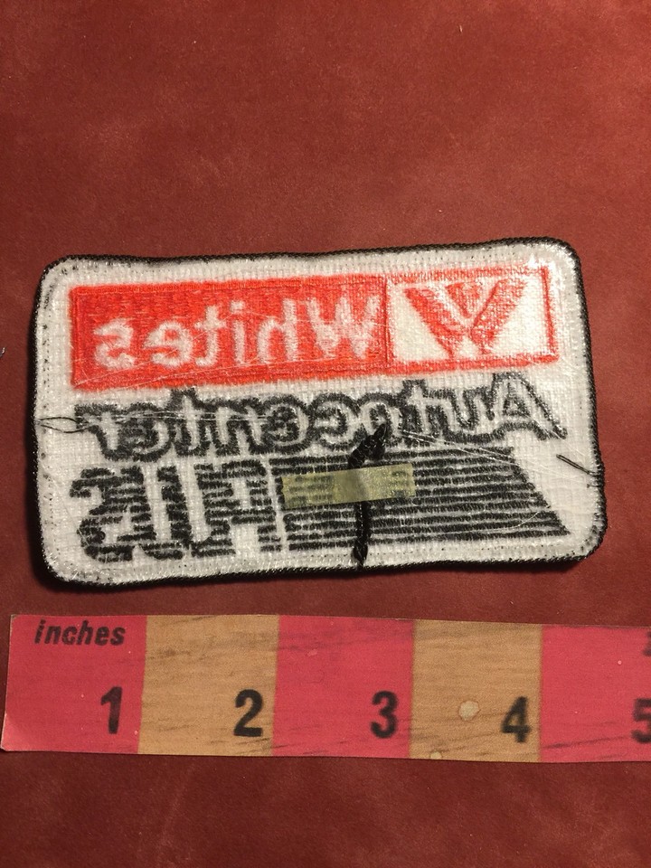 Vtg Car / Auto Repair WHITES AUTOCENTER PLUS Advertising Patch S83R | eBay