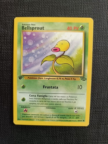 Pokémon 1ST Bellsprout 49/64 Jungle Première Édition Wizards ITA Cartes ...