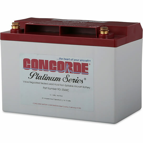 CONCORDE RG-35AXC PLATINUM SERIES SEALED LEAD ACID AIRCRAFT BATTERY | eBay