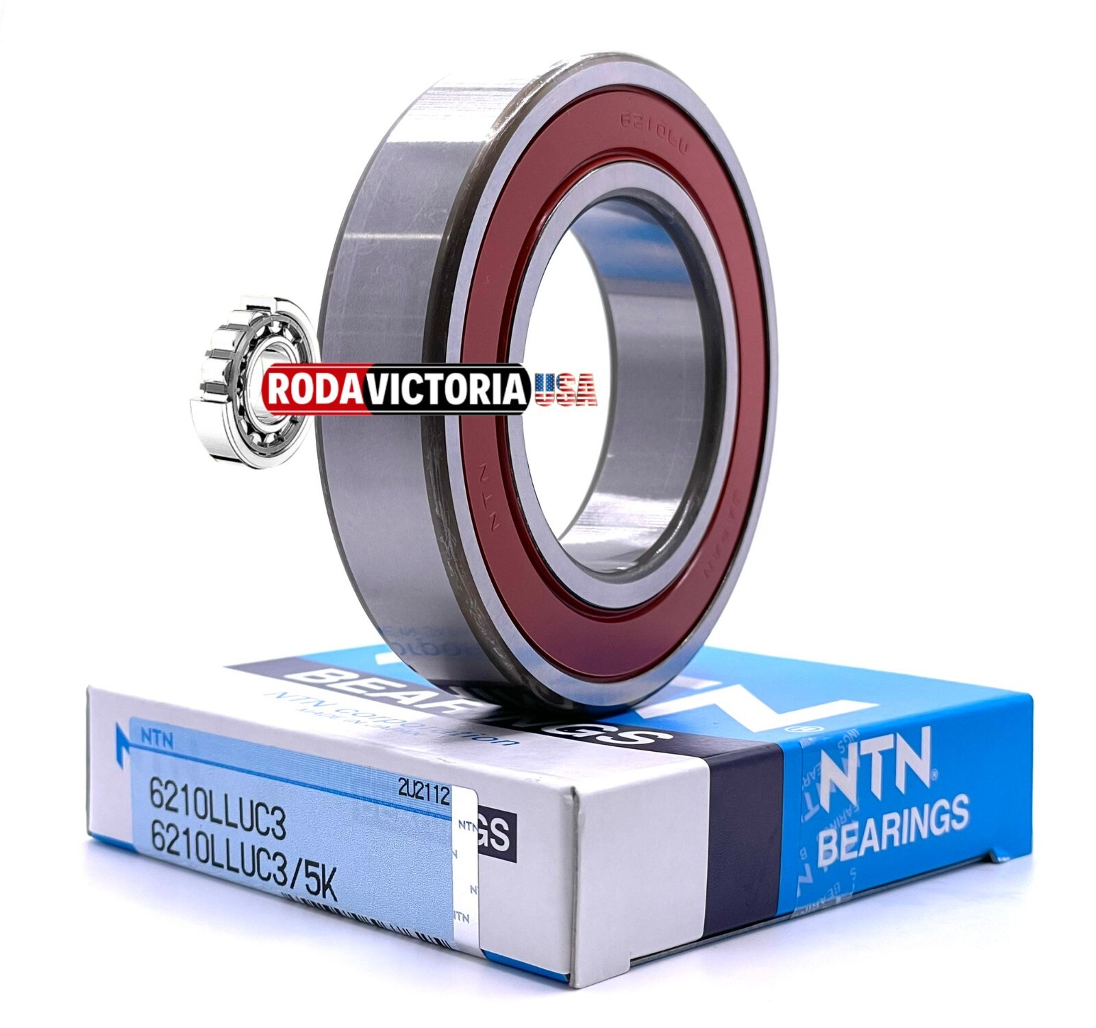 NTN JAPAN 6210 LLU C3/5K BALL BEARING, RUBBER SEALED 6210 2RS C3 ...