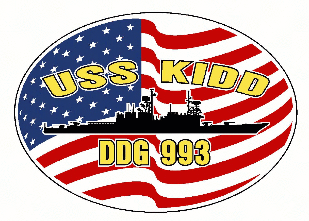 USS KIDD DDG 993 Oval Decal / Sticker Military USN U S Navy S07 | eBay