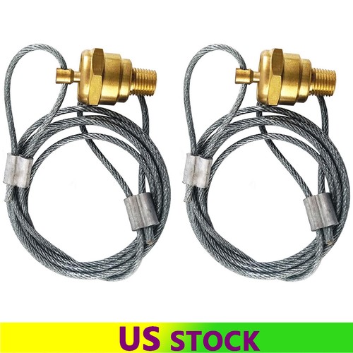 2PCS Air Tank Drain Valve w/ 5FT Cable Fitting 1/4" NPT For All Trucks ...