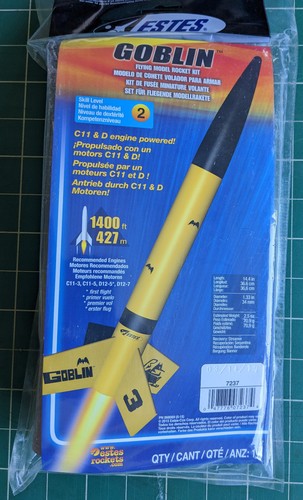 Estes Goblin #7237, flying model rocket kit, NIB, OOP | eBay