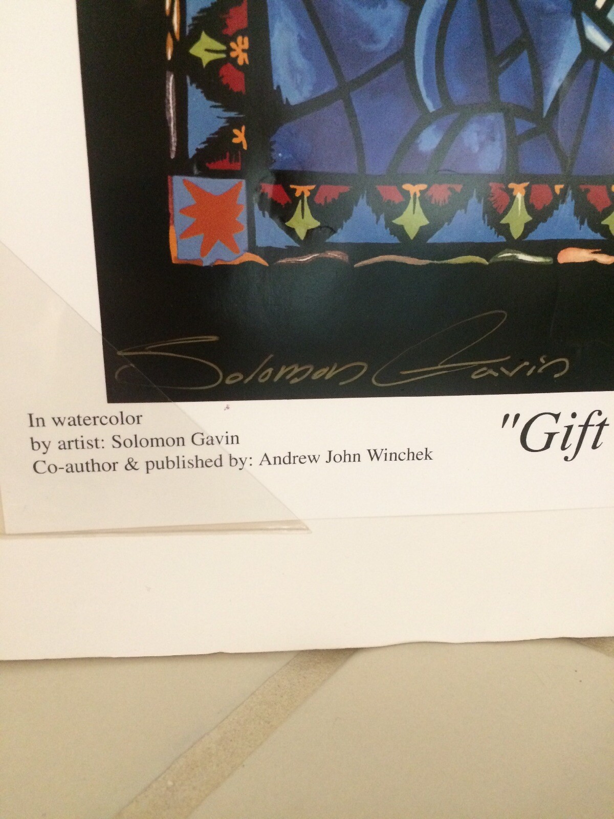 Solomon Gavin Signed Art Print Mother Teresa Gift of Love Gift of Life ...