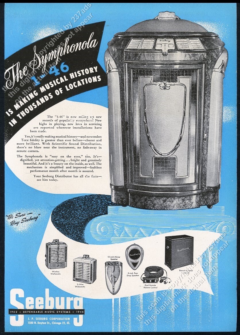 Showing Picture Seeburg Model Seeburg KD200 Vinyl Jukebox (1957)